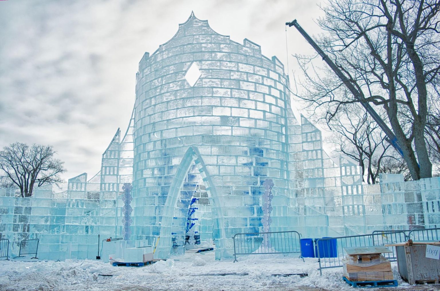 Bonhomme's Ice Palace and dome take shape for Winter Carnival - The ...