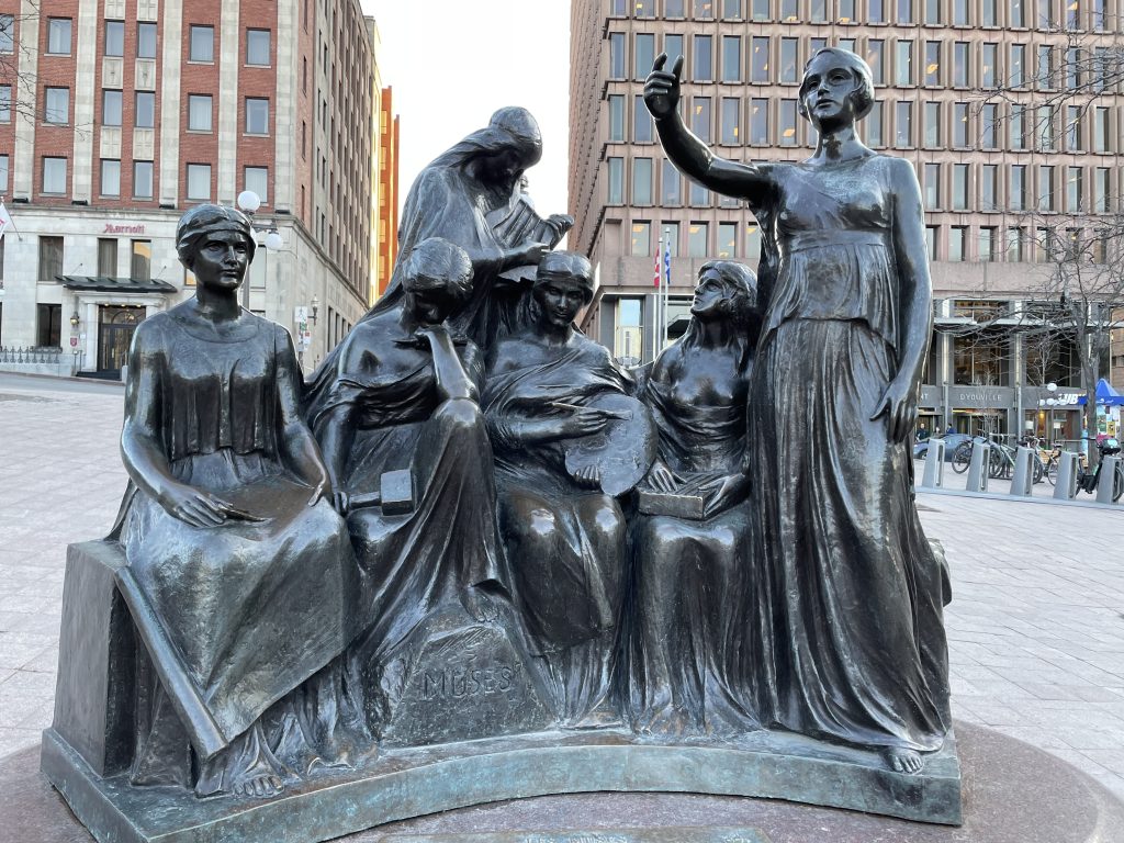 MONUMENTAL VIEWS: The story behind Les Muses - The Quebec Chronicle ...