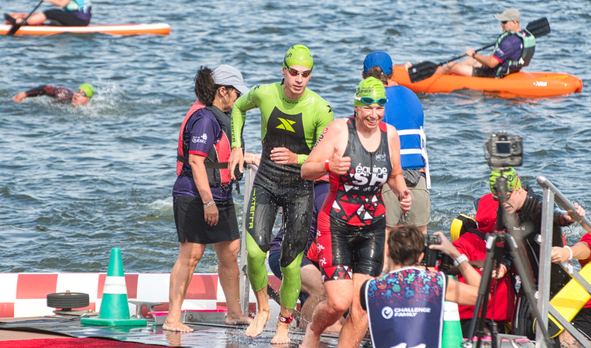 Triathletes take over Quebec City for the first Challenge Cap Québec ...