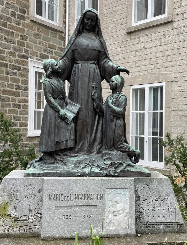 MONUMENTAL VIEWS: The statue of Marie de l'Incarnation - The Quebec ...