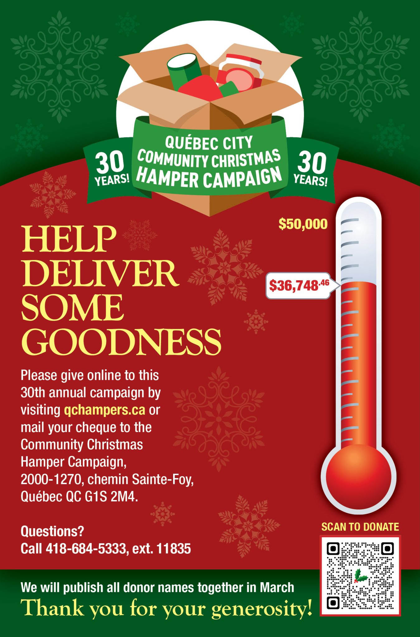 There's still time to support the Community Christmas Hamper Campaign ...